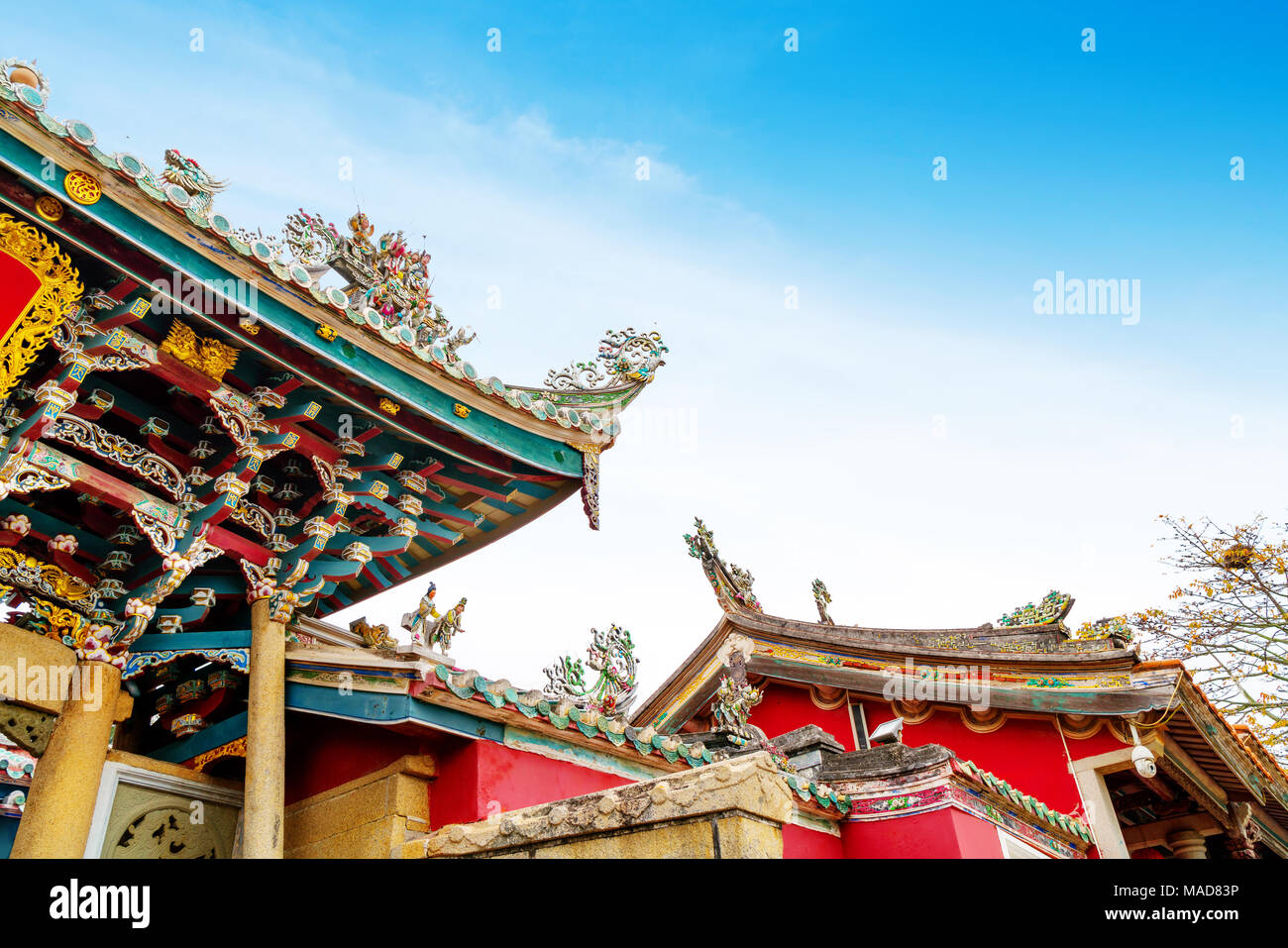 Chinese traditional temple roofs are very popular in Fujian Stock Photo ...