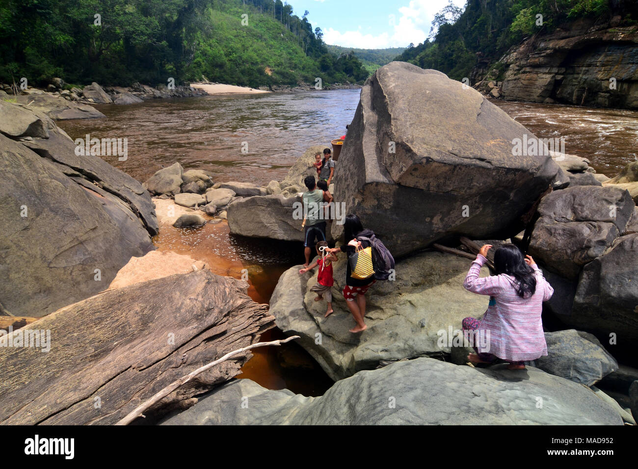The view on the Barito river is right in the middle of the Central ...