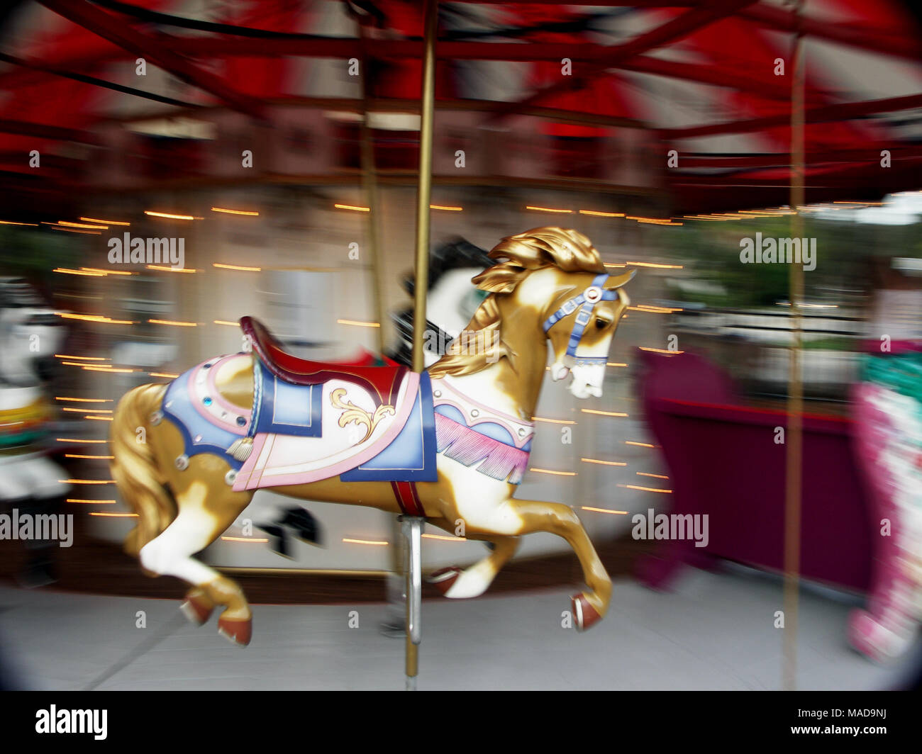 Merrygoround horse ride amusement hi-res stock photography and images ...