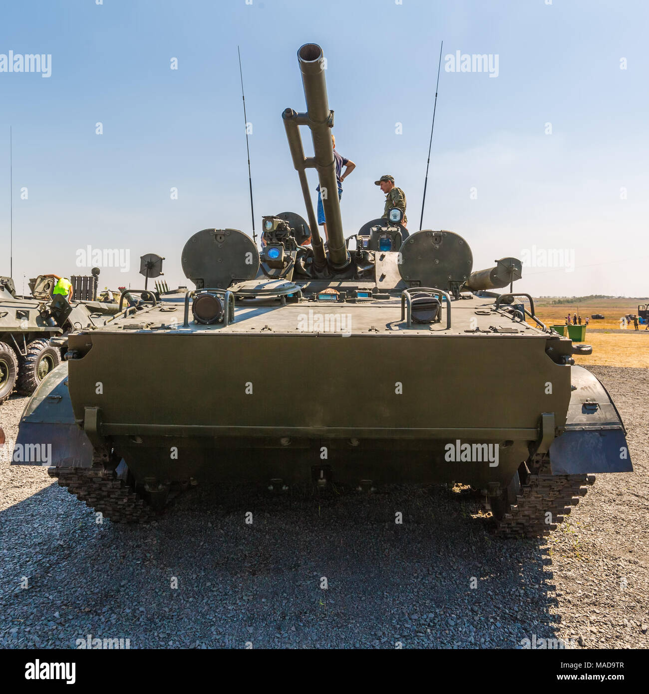 KADAMOVSKIY TRAINING GROUND, ROSTOV REGION, RUSSIA, 26 AUGUST 2017: The ...