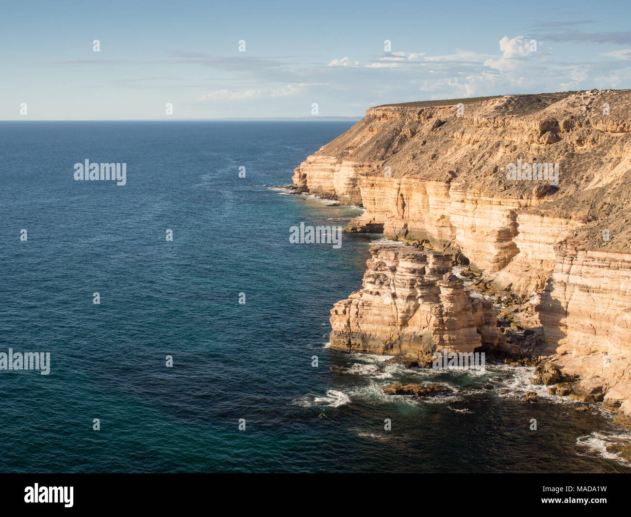 Island Rock, a unique rock formation on the coastal cliffs of Kalbarri ...