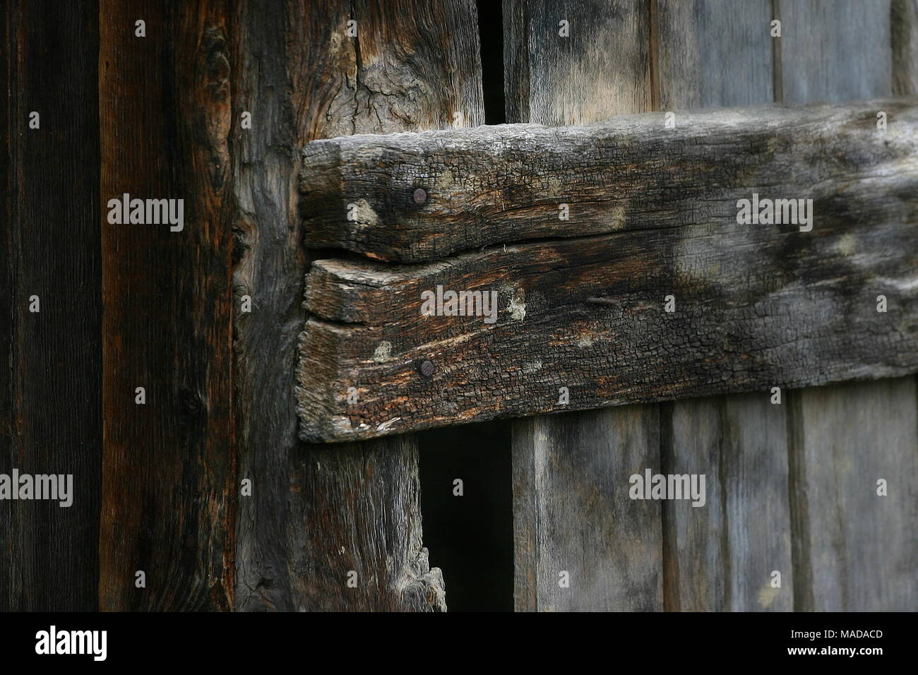Texture of old wood strips closeup, background Stock Photo - Alamy
