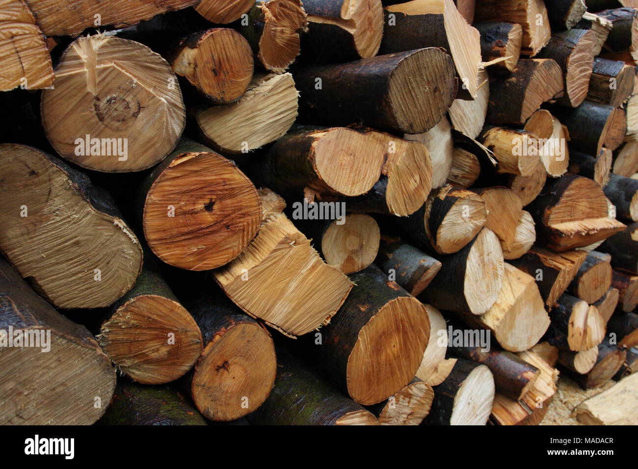 background stack of wood Stock Photo - Alamy