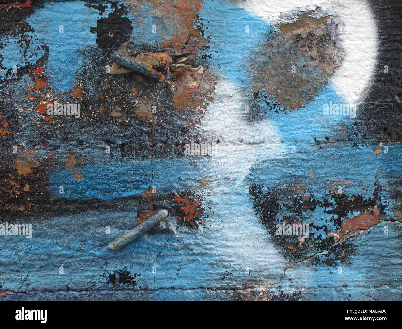 Old wall with worn off paint Stock Photo - Alamy