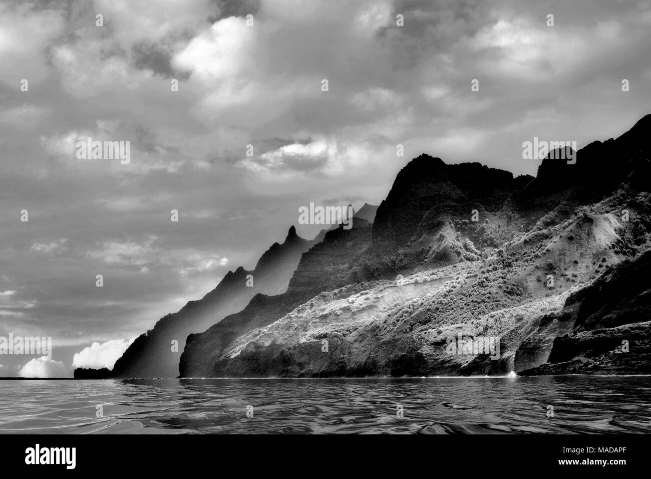 Tropical coast line Black and White Stock Photos & Images - Alamy