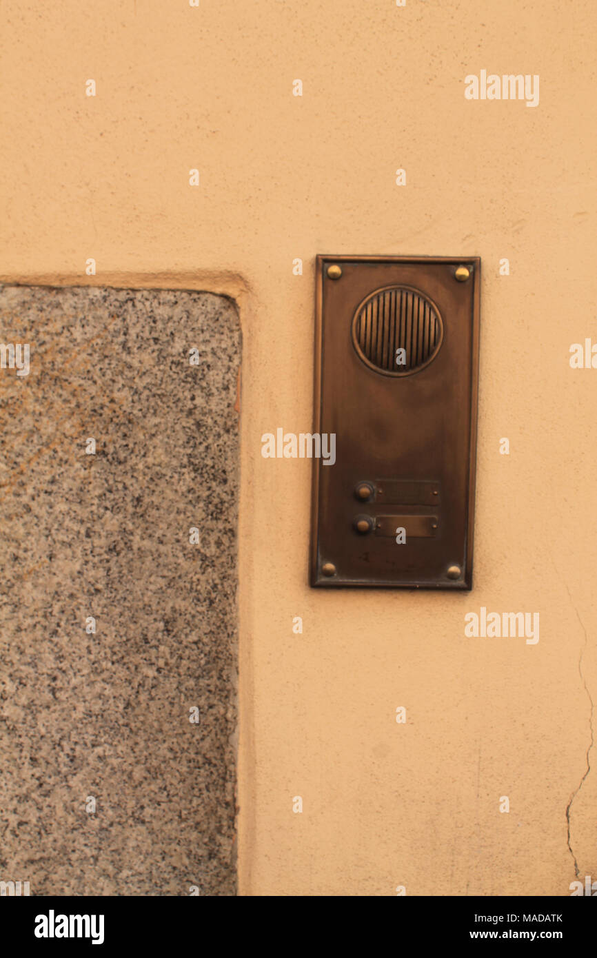 Retro vintage apartment intercom door hi-res stock photography and ...