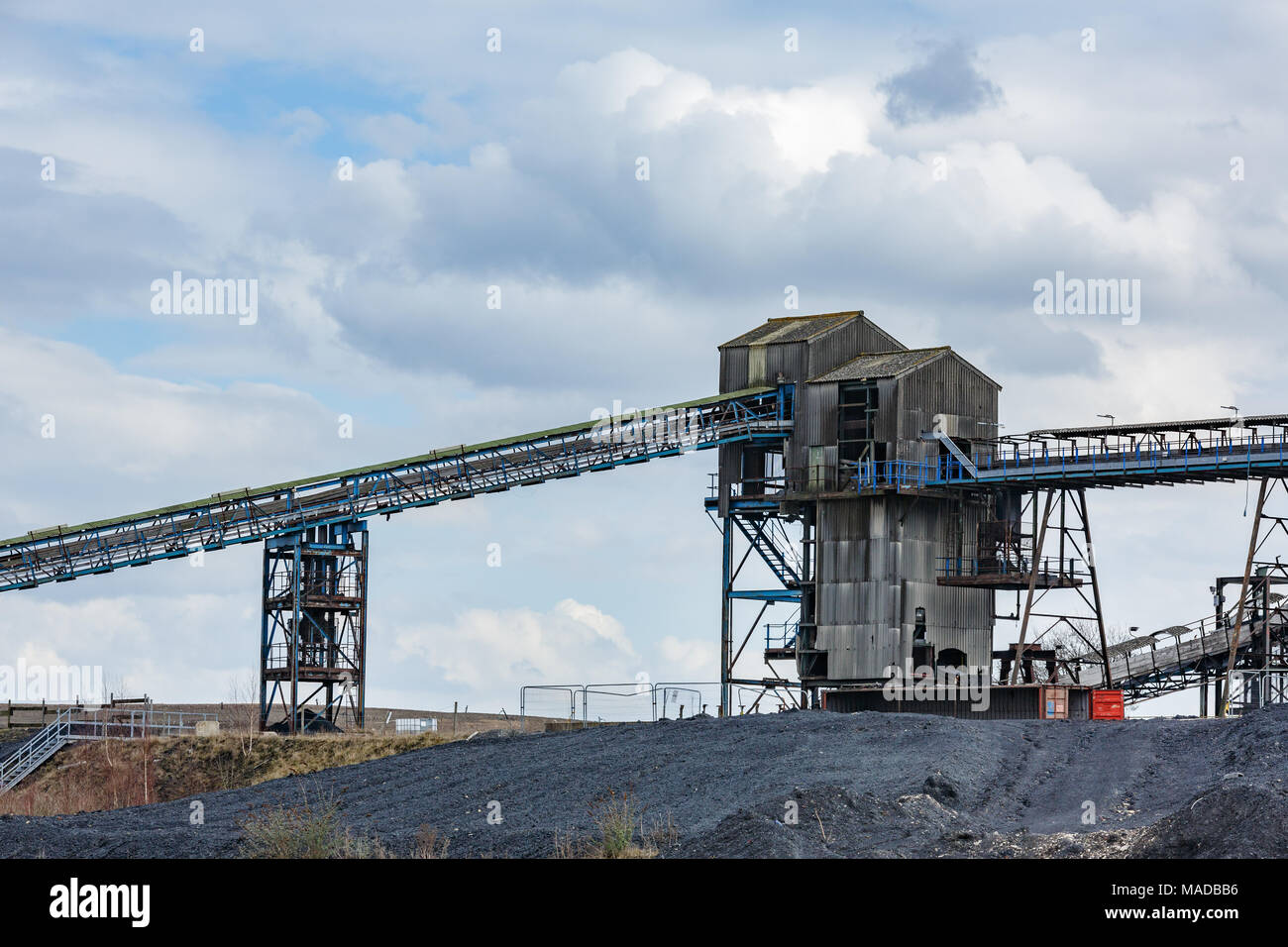 Abandoned conveyor system at the former Hatfield Main Colliery Stock ...