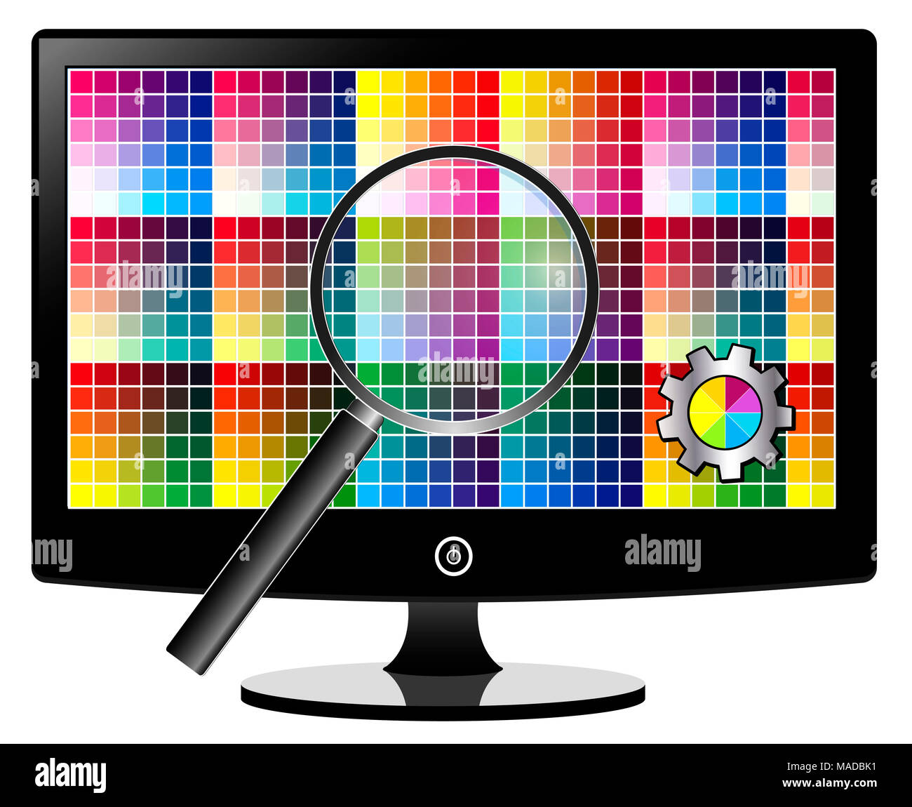Adjustment of color settings for best picture quality Stock Photo - Alamy