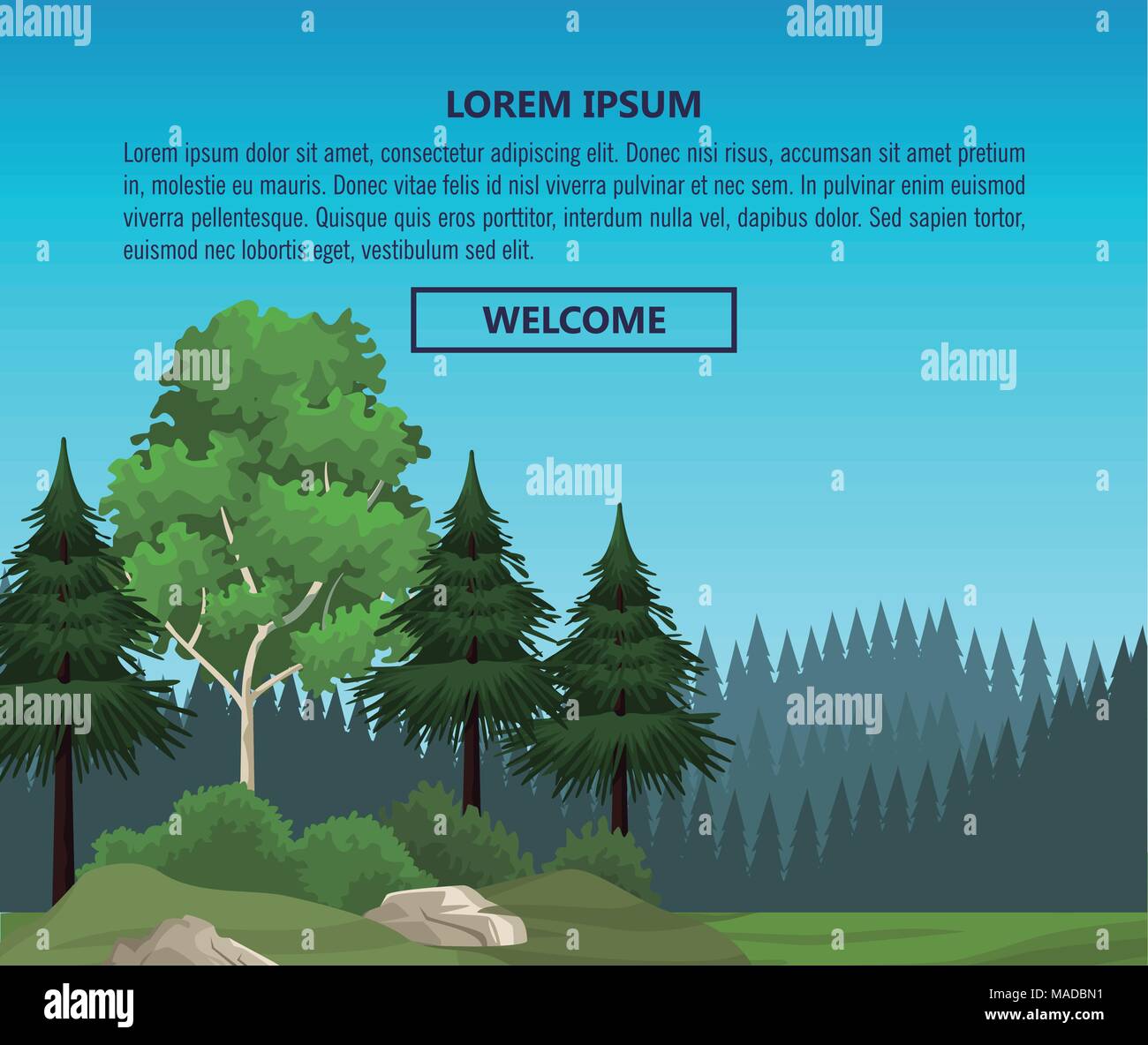 Nature landscape infographic Stock Vector Image & Art - Alamy