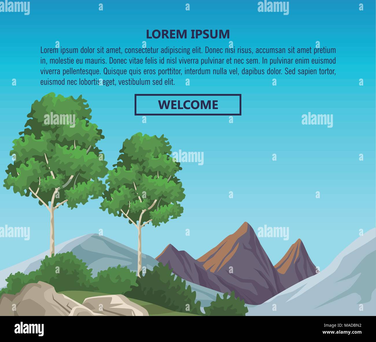 Nature landscape infographic Stock Vector Image & Art - Alamy