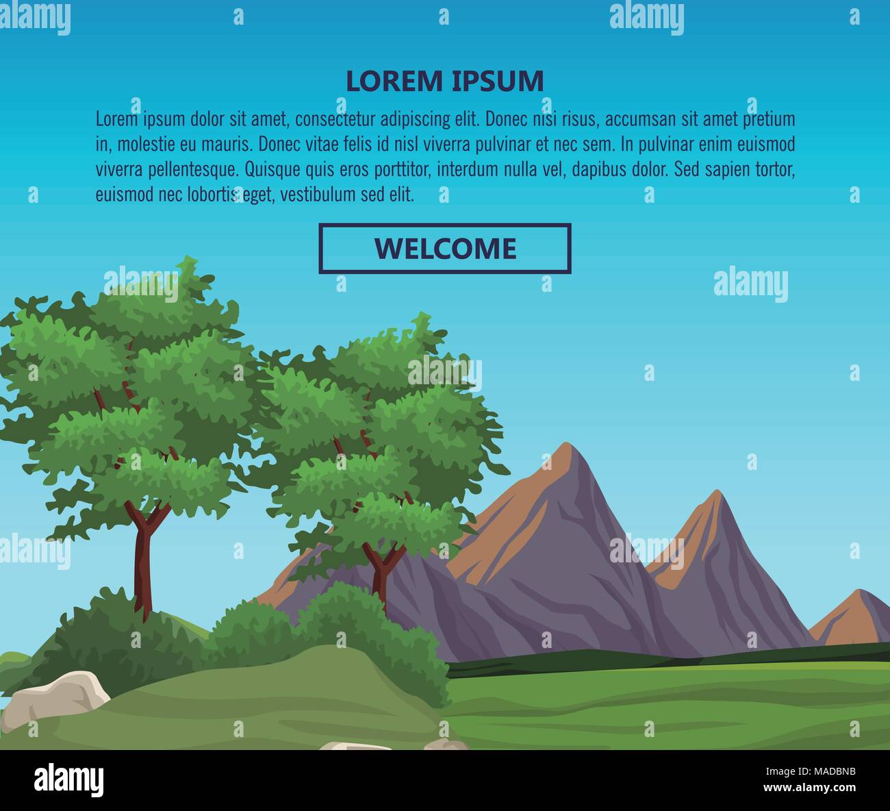 Nature landscape infographic Stock Vector Image & Art - Alamy