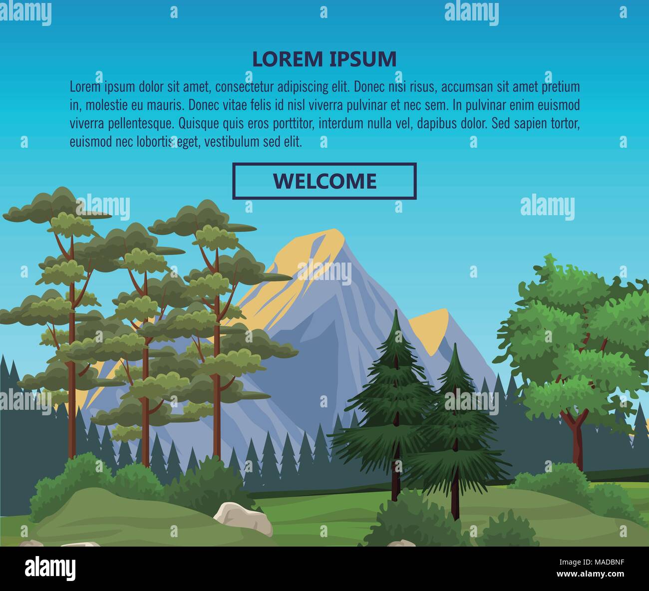 Nature landscape infographic Stock Vector Image & Art - Alamy