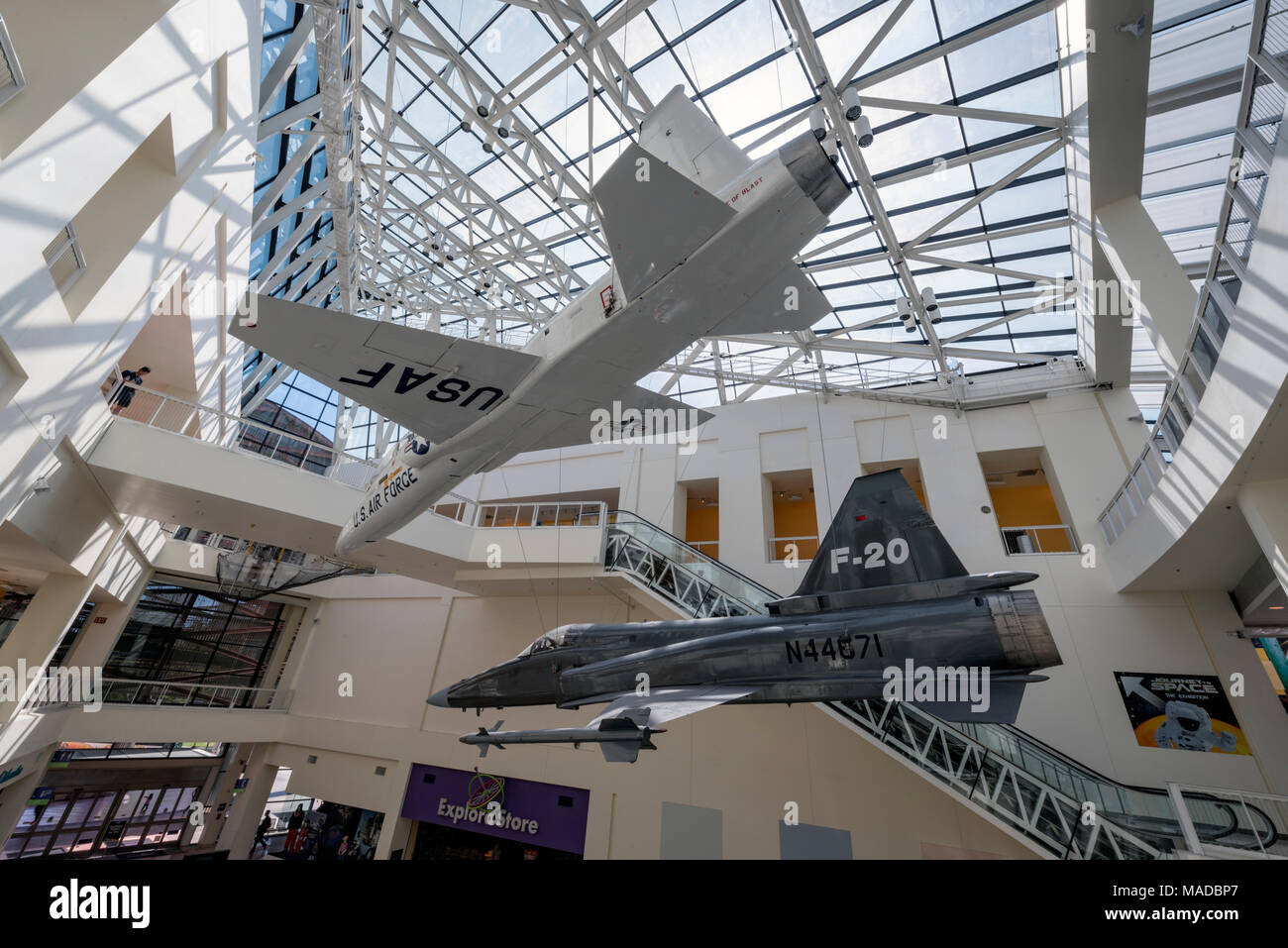 Entrance hall of the Science Museum, Los Angeles Stock Photo - Alamy