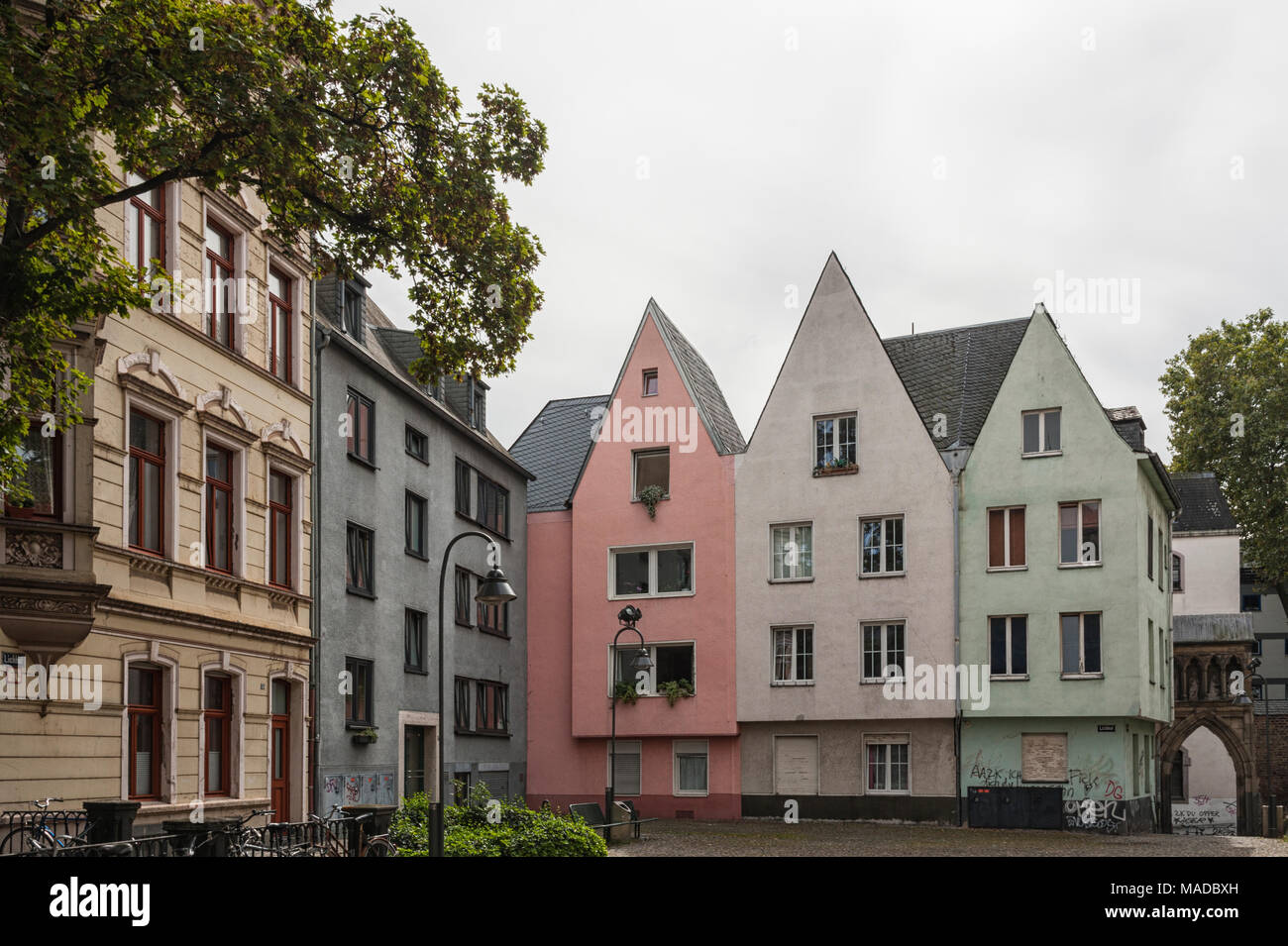 COLOGNE, GERMANY - SEPTEMBER 11, 2016: Colorful houses in Bavarian ...