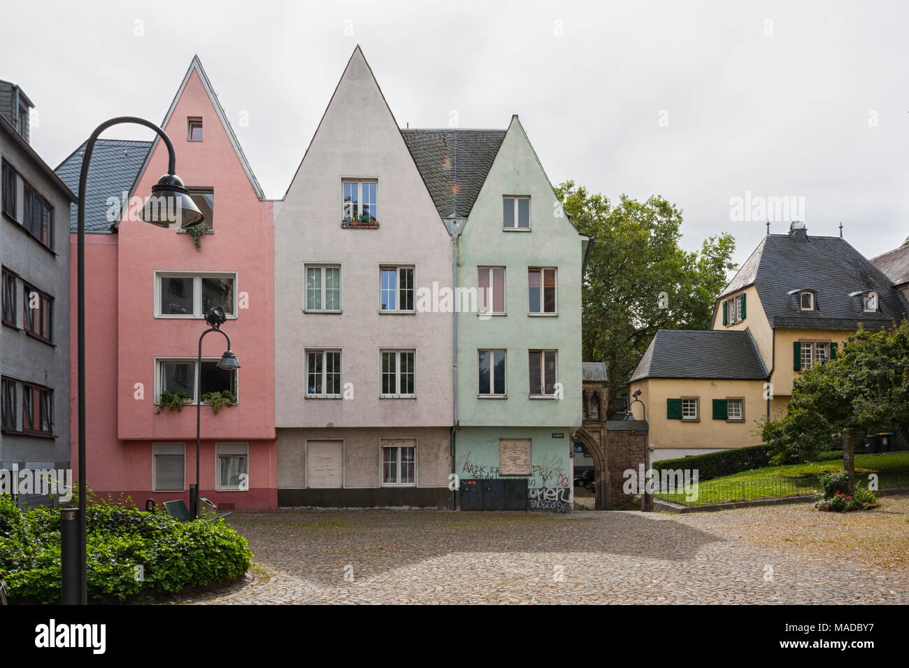 COLOGNE, GERMANY - SEPTEMBER 11, 2016: Colorful houses in Bavarian ...