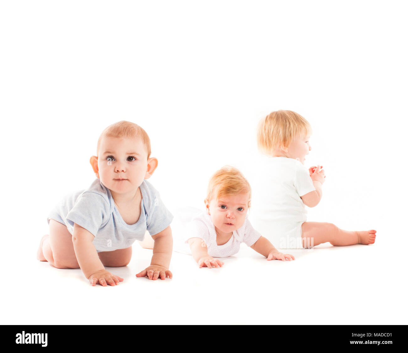 Group of babies studio hi-res stock photography and images - Alamy