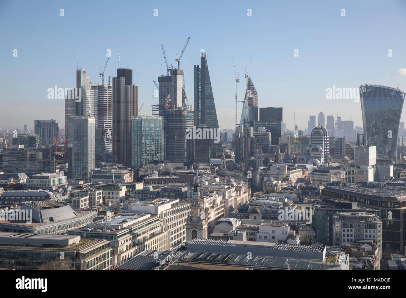 View of the City of London, as seen from the Golden Gallery of St. Paul ...