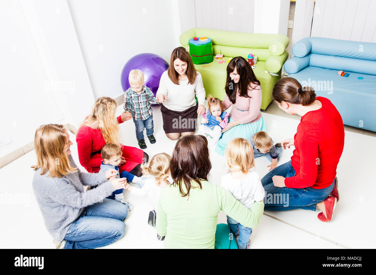 Children in the circle Stock Photo - Alamy