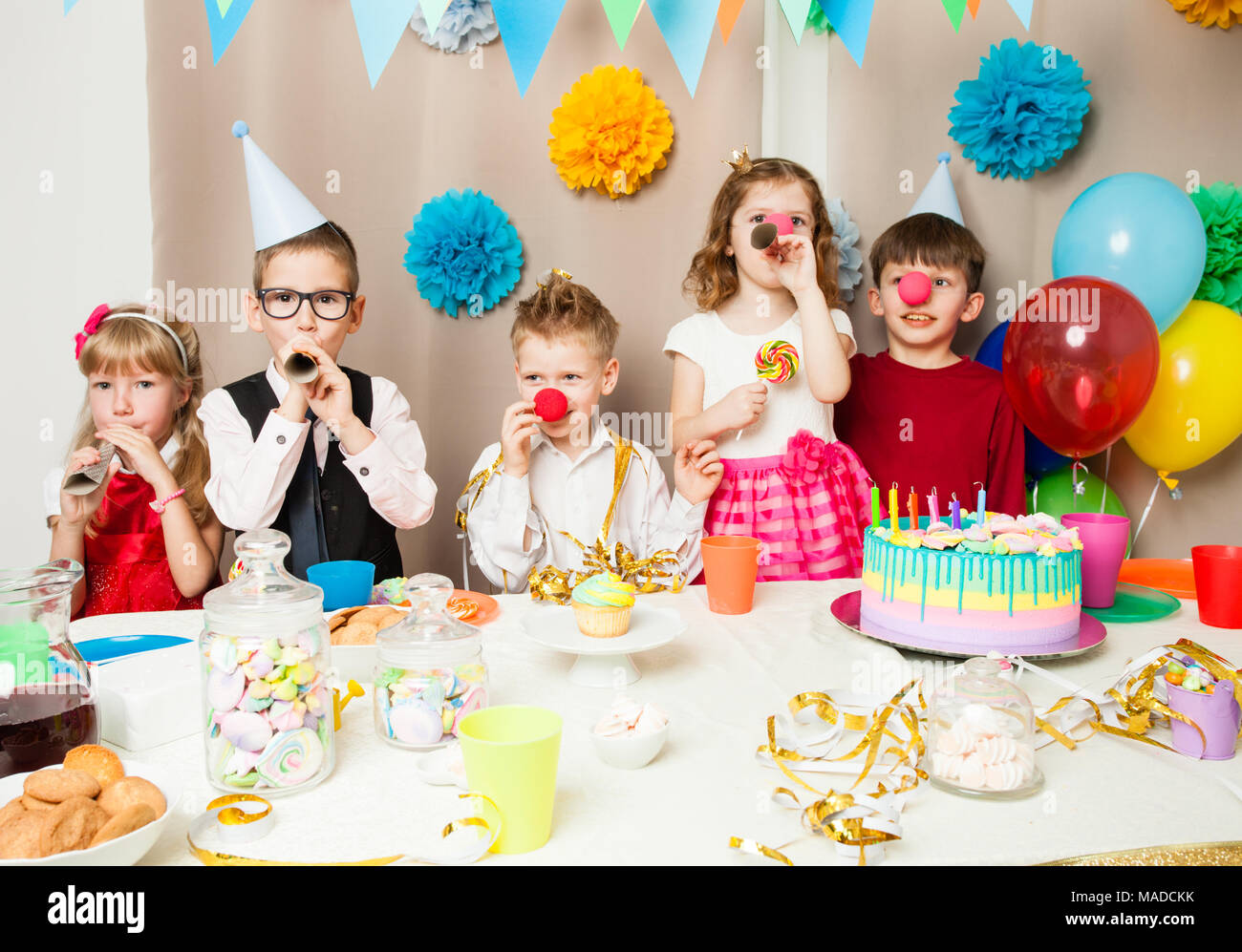 Funny birthday games Stock Photo - Alamy