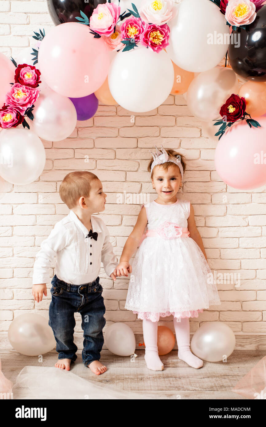 Romantic photo of babies Stock Photo - Alamy
