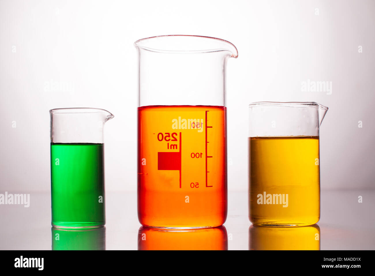 The Measuring Beakers Stock Photo - Alamy