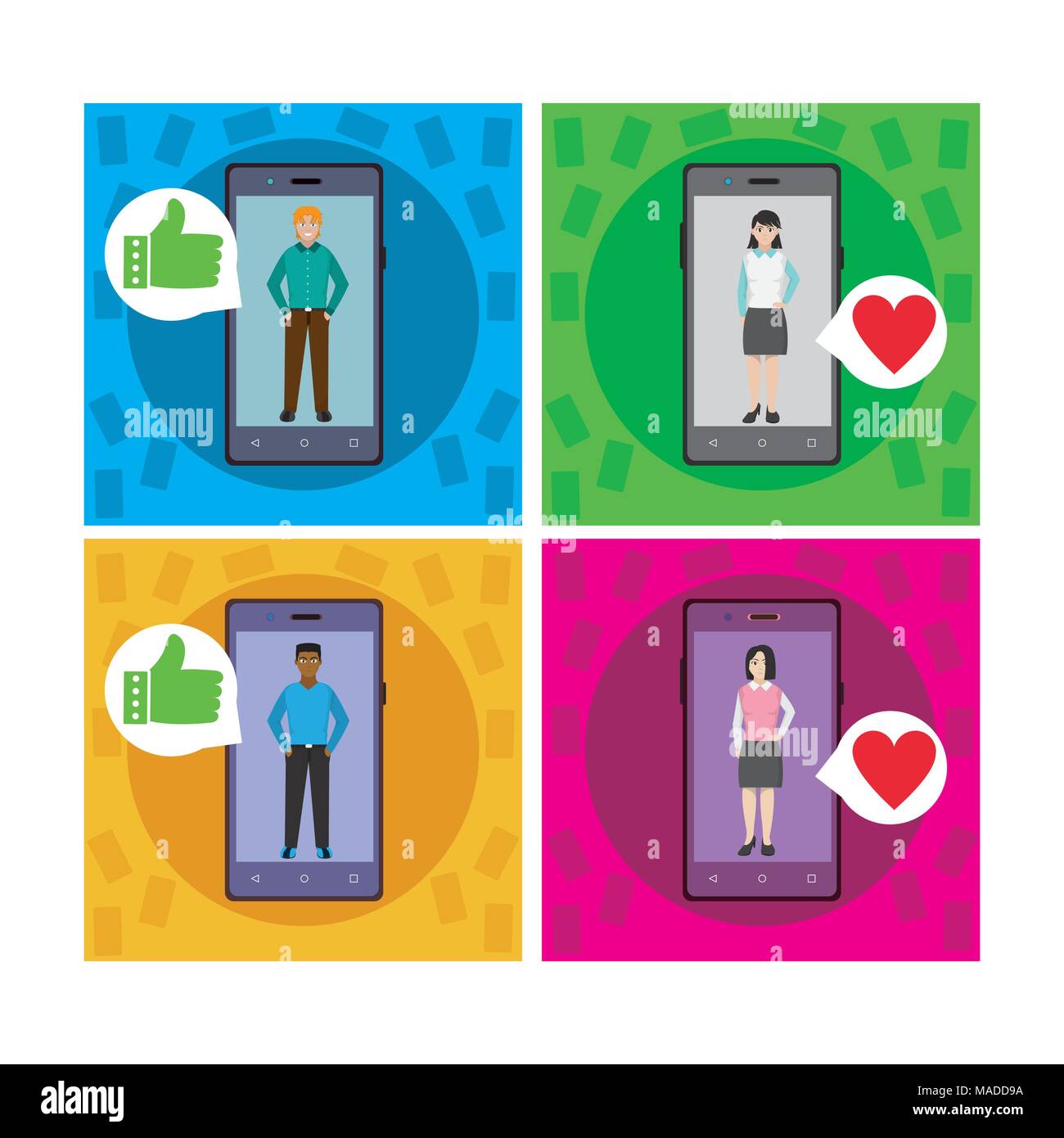 Dating photos Stock Vector Images - Alamy