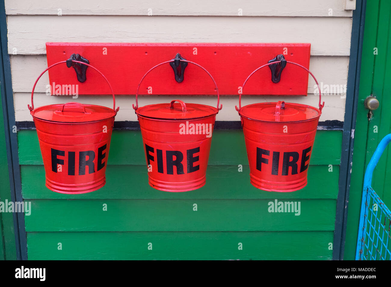 Vintage fire buckets hi-res stock photography and images - Alamy