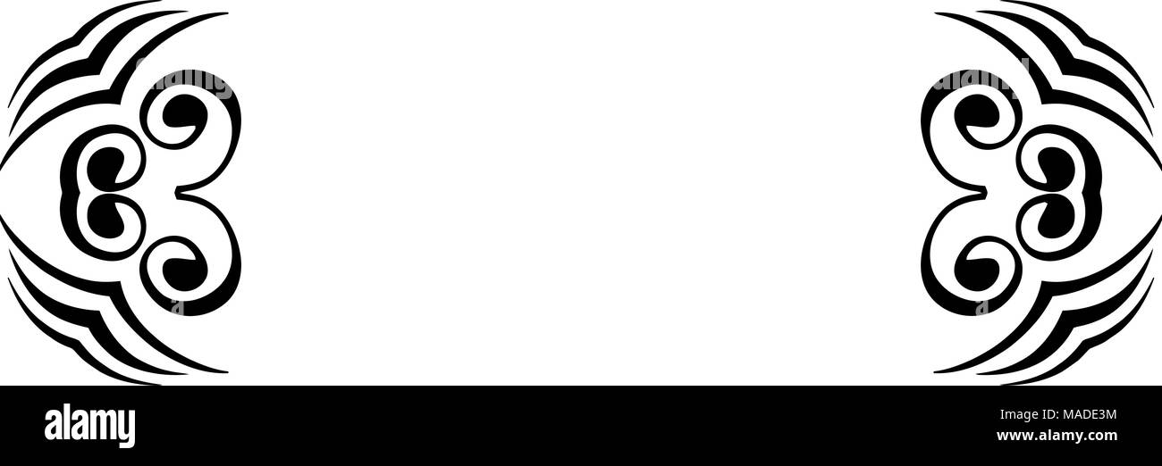 Black and white middle border design Stock Vector Image & Art - Alamy