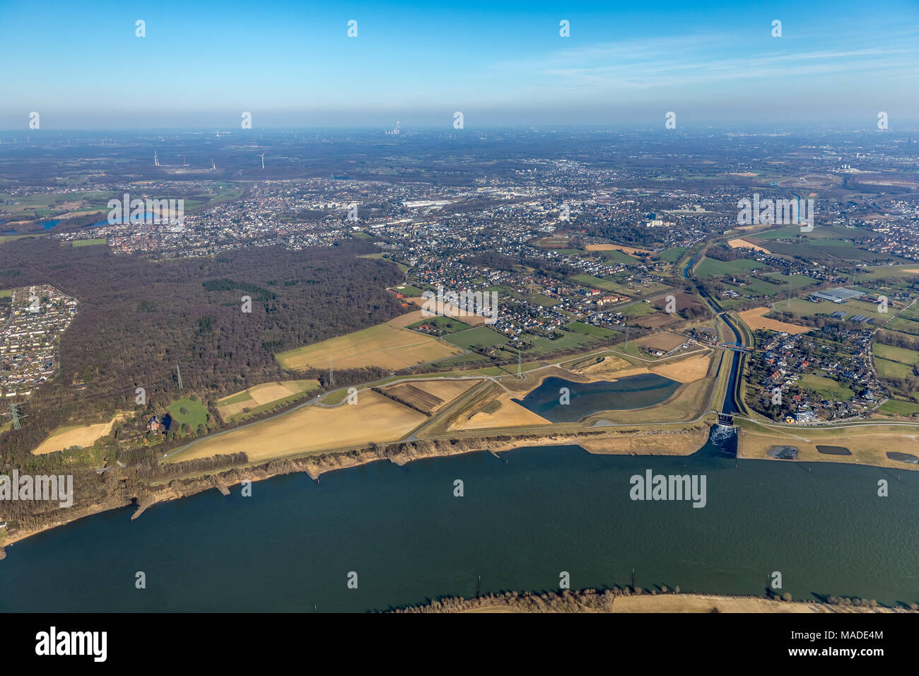 Emscher estuary after the first reconstruction phase, estuary river ...