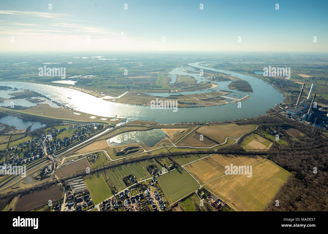 Emscher estuary after the first reconstruction phase, estuary river ...