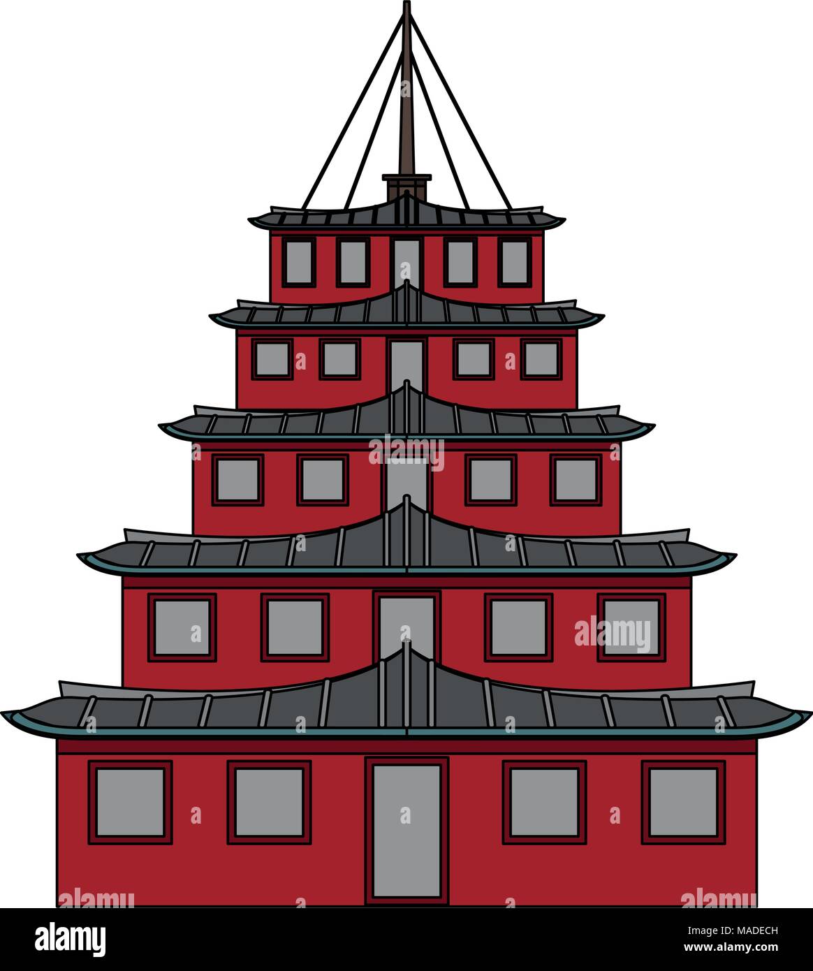 Asian palace symbol Stock Vector Image & Art - Alamy