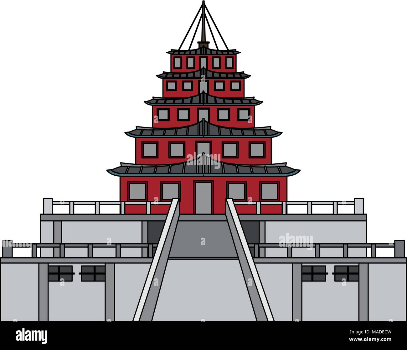 Asian palace symbol Stock Vector Image & Art - Alamy