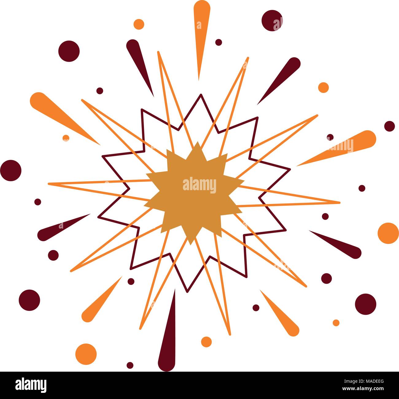 Fireworks exploding isolated Stock Vector Image & Art - Alamy