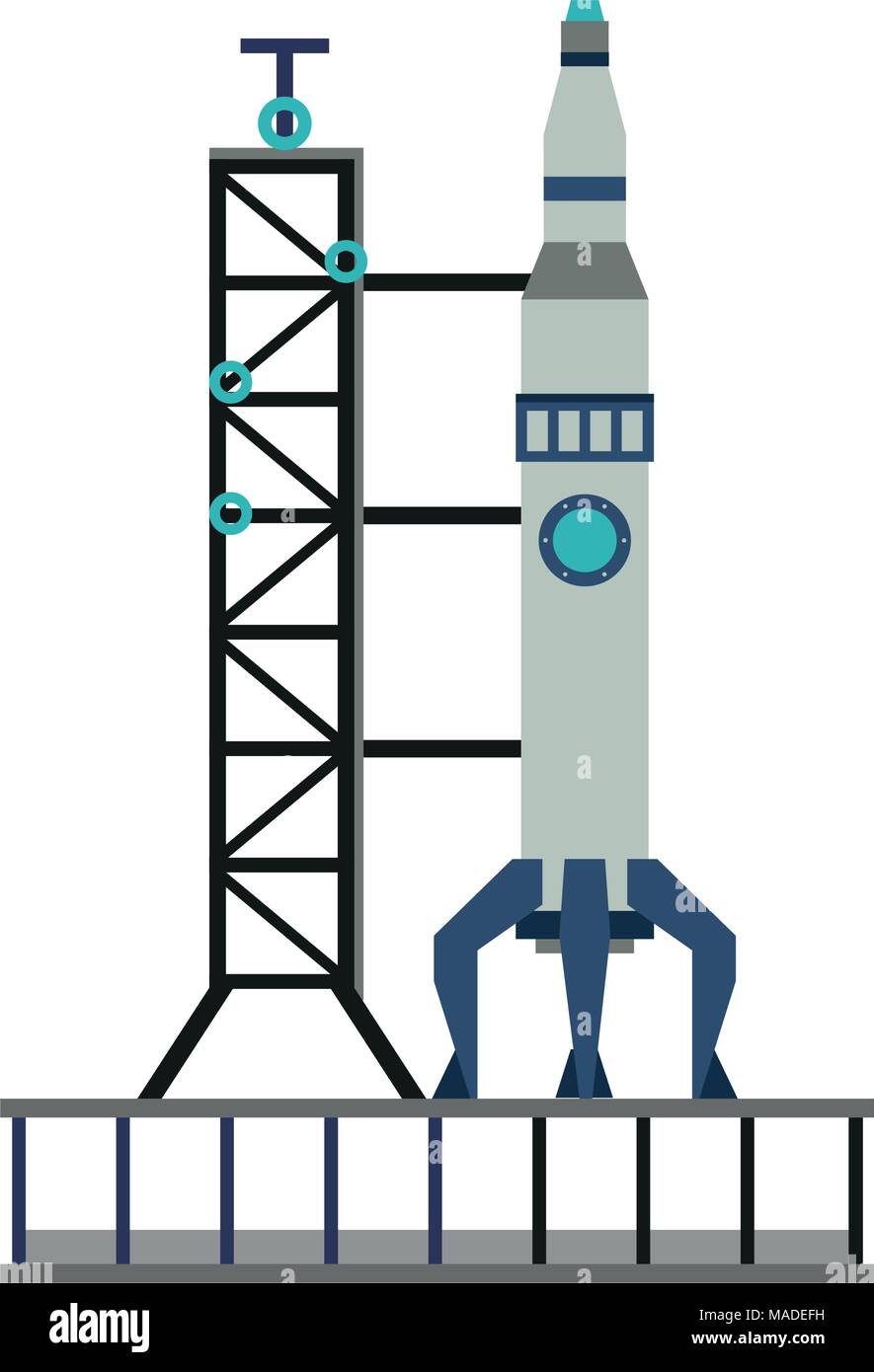 Spaceship taking off Stock Vector Image & Art - Alamy