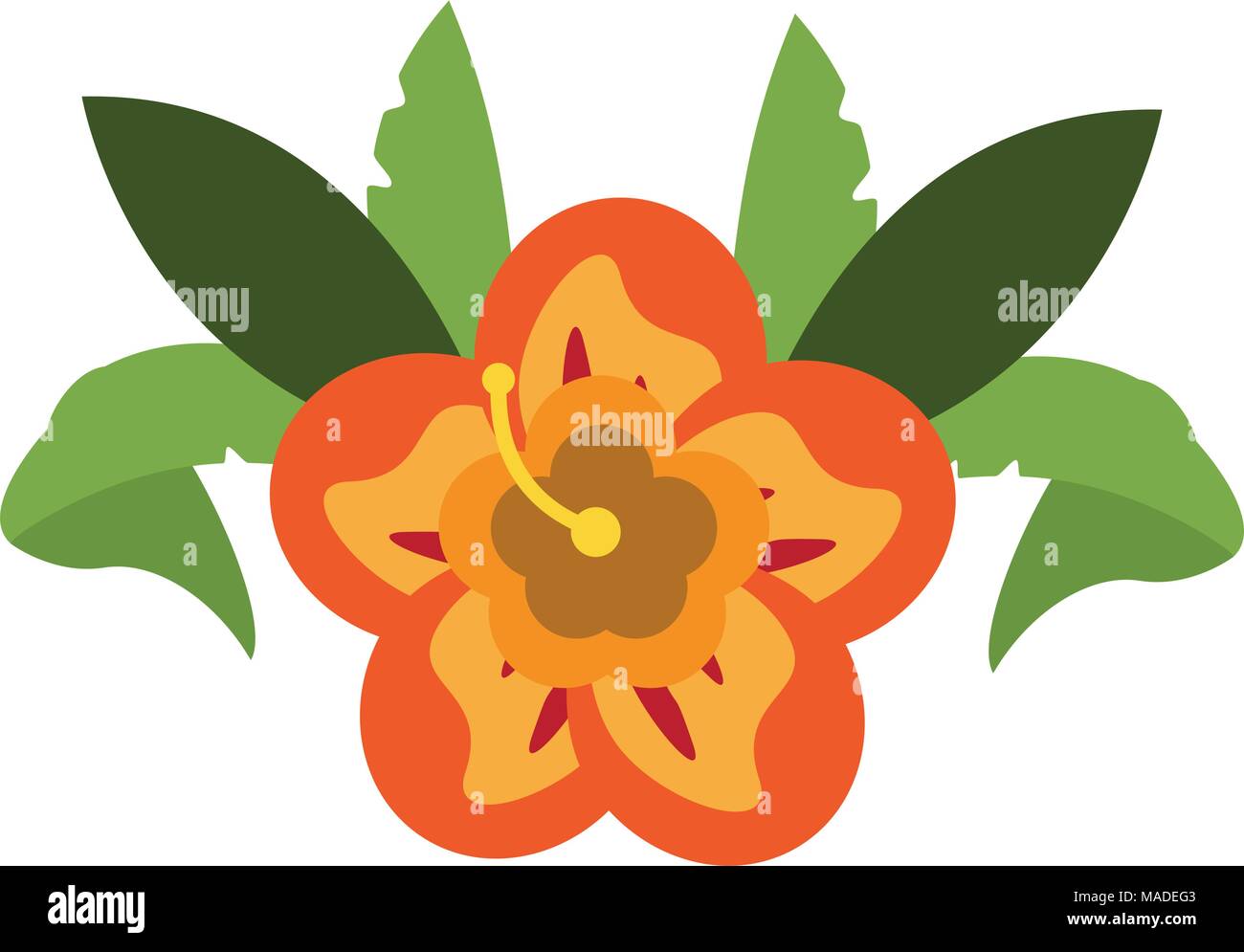Beautiful flower cartoon Stock Vector Image & Art - Alamy