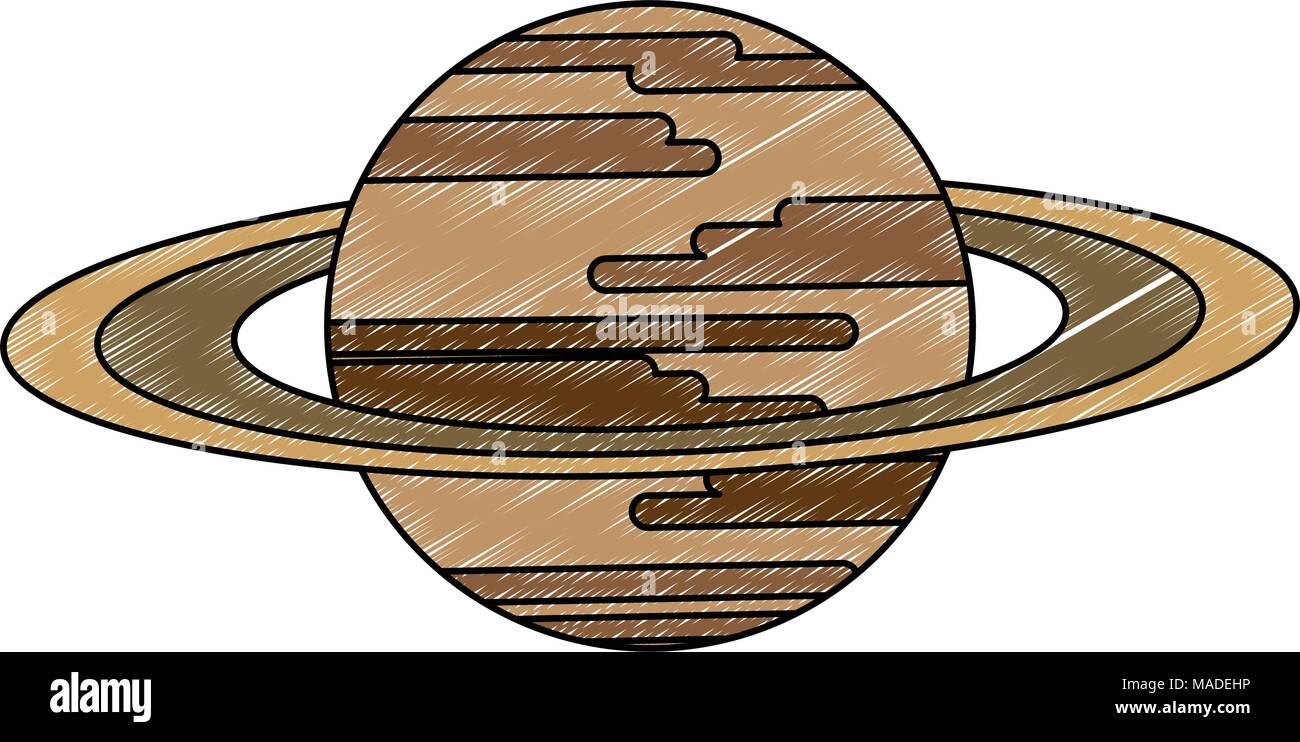 Saturn space planet scribble Stock Vector Image & Art - Alamy