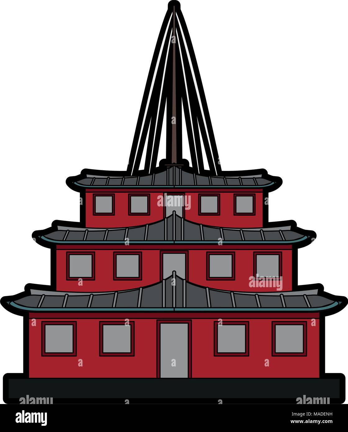 Asian palace symbol Stock Vector Image & Art - Alamy