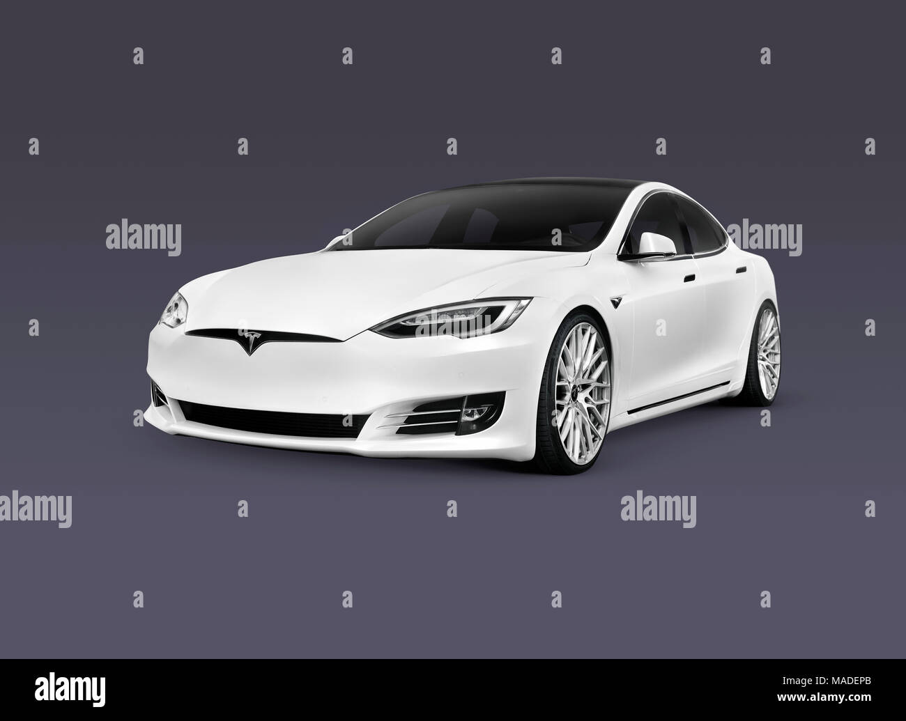 License and prints at MaximImages.com - 2018 Tesla Model S, white ...