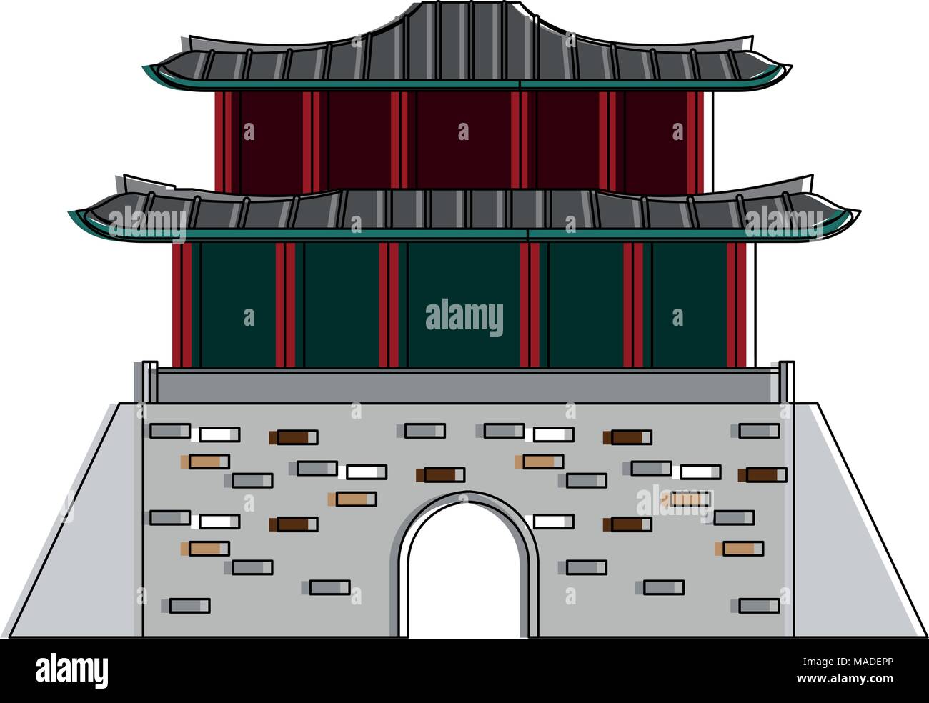 Asian palace symbol Stock Vector Image & Art - Alamy