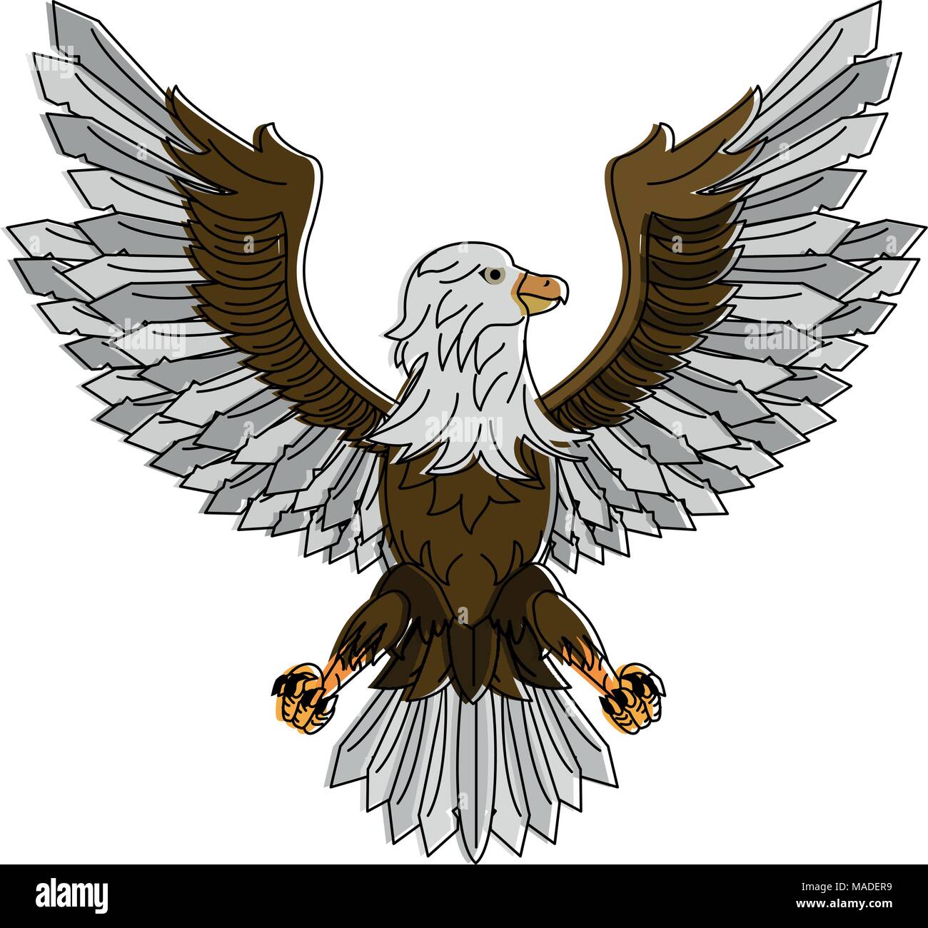 Eagle hawk symbol Stock Vector Image & Art - Alamy