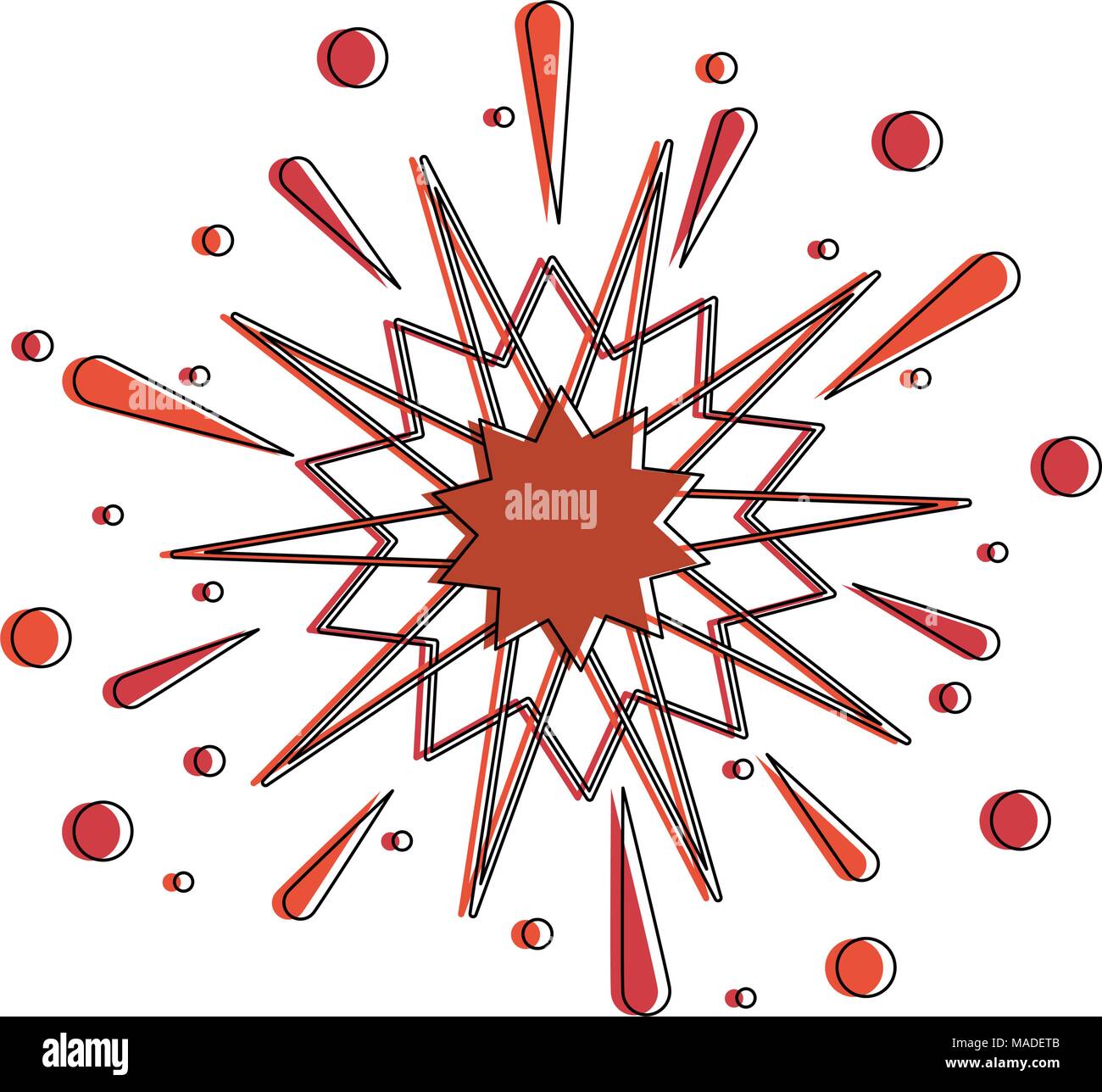 Fireworks exploding isolated Stock Vector Image & Art - Alamy