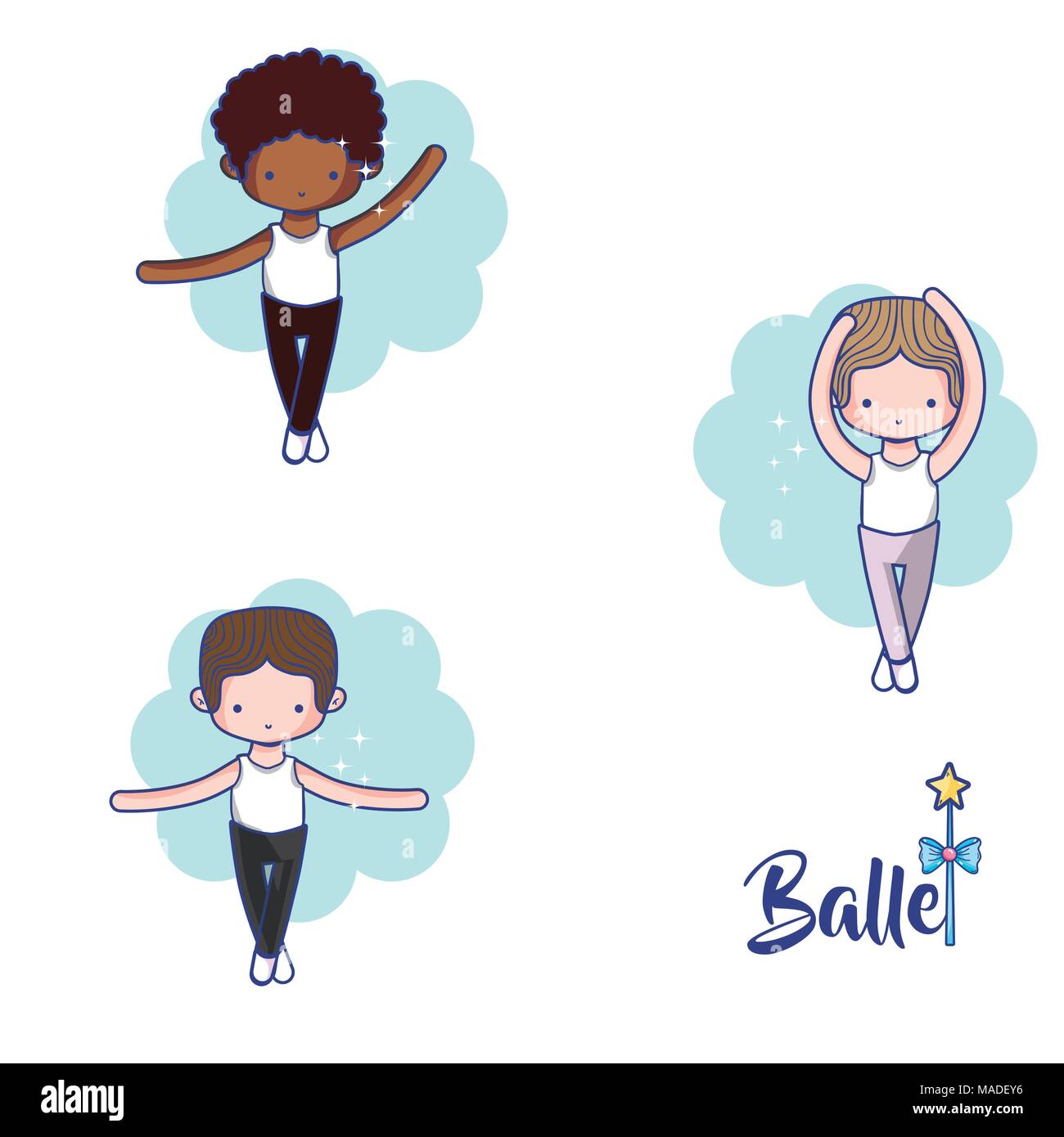 Boy dancers ballet studio Cut Out Stock Images & Pictures - Alamy