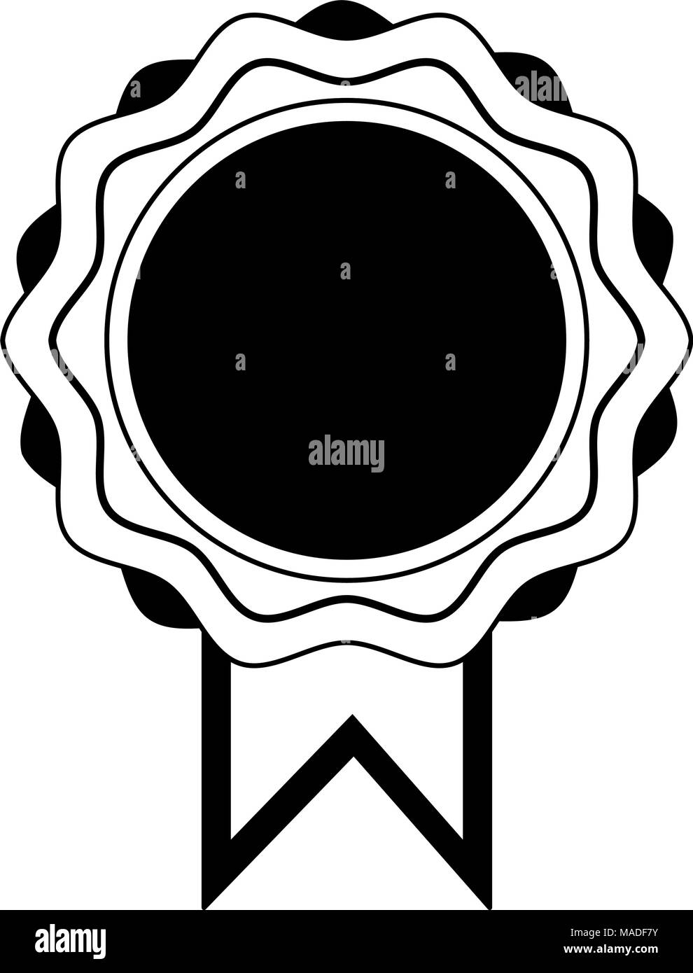 Award ribbon symbol Stock Vector Image & Art - Alamy