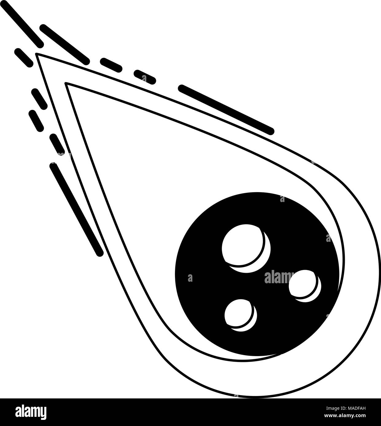 Space meteor symbol Stock Vector Image & Art - Alamy