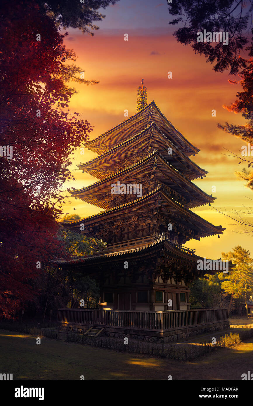 5 storey temple hi-res stock photography and images - Alamy