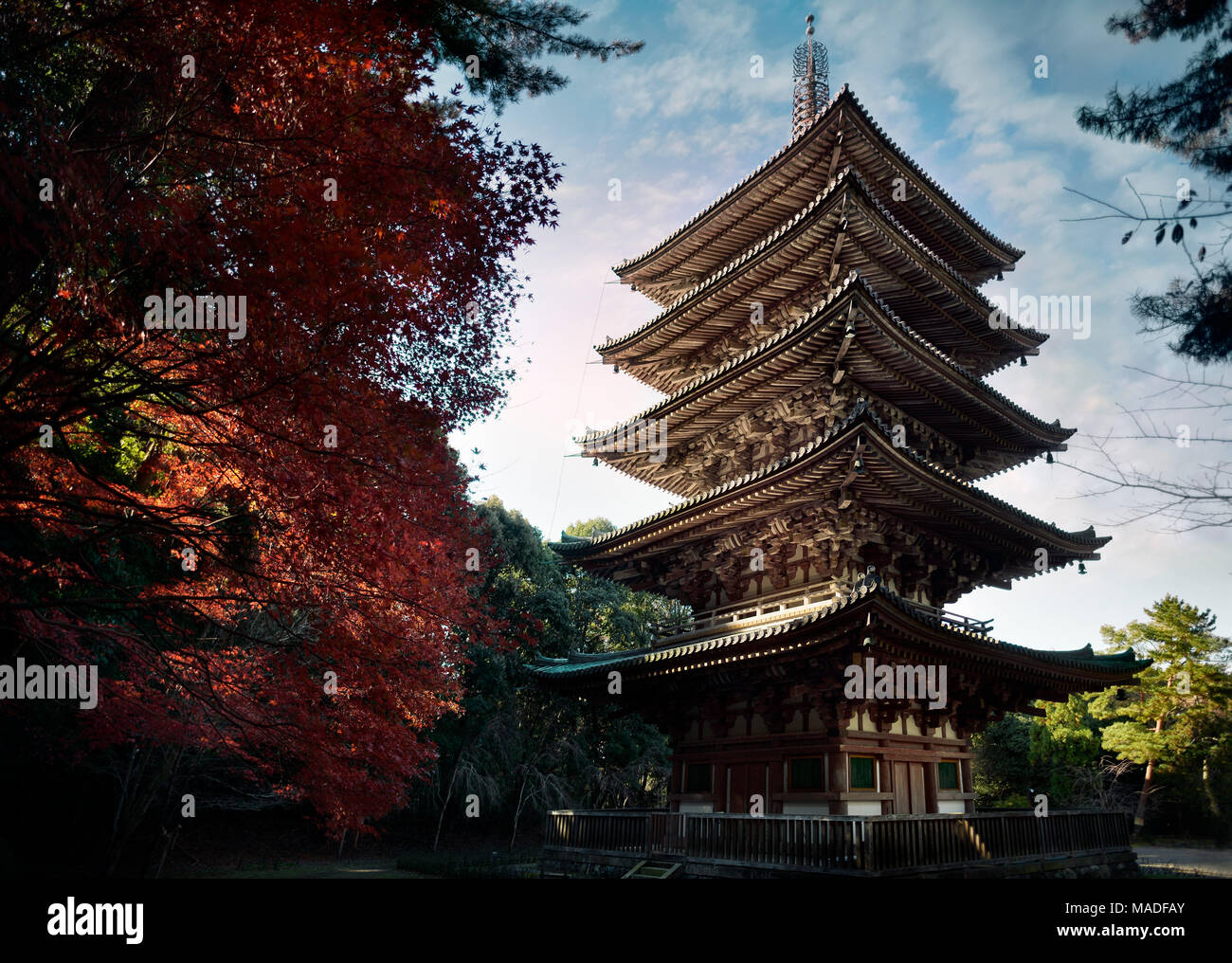 Gojunoto 5 story pagoda hi-res stock photography and images - Alamy