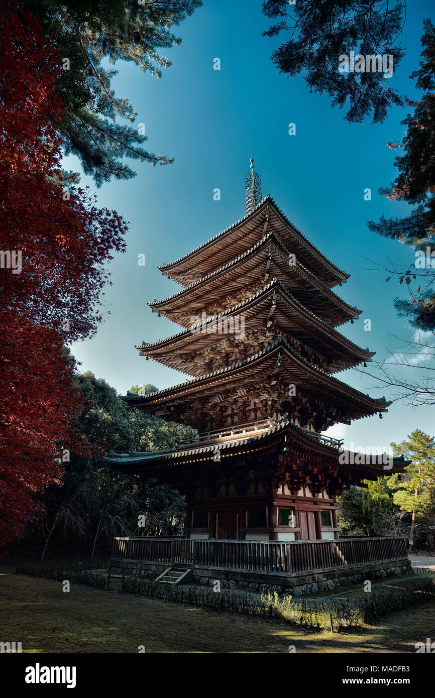 Gojunoto 5 story pagoda hi-res stock photography and images - Alamy