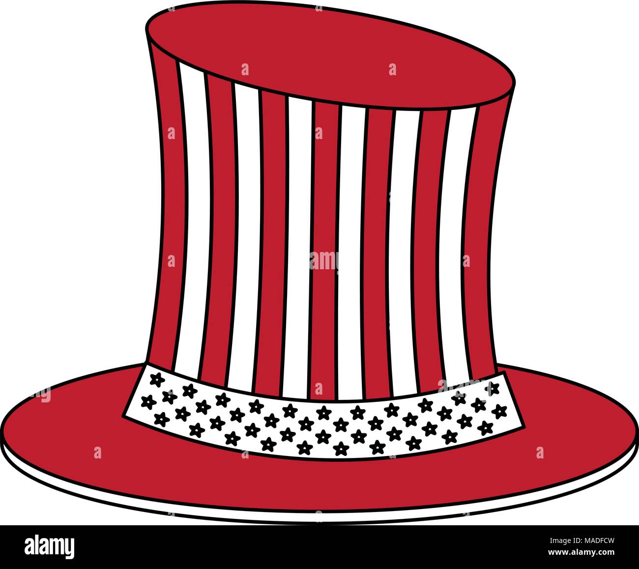 Uncle sam hat red icon Stock Vector Image & Art - Alamy