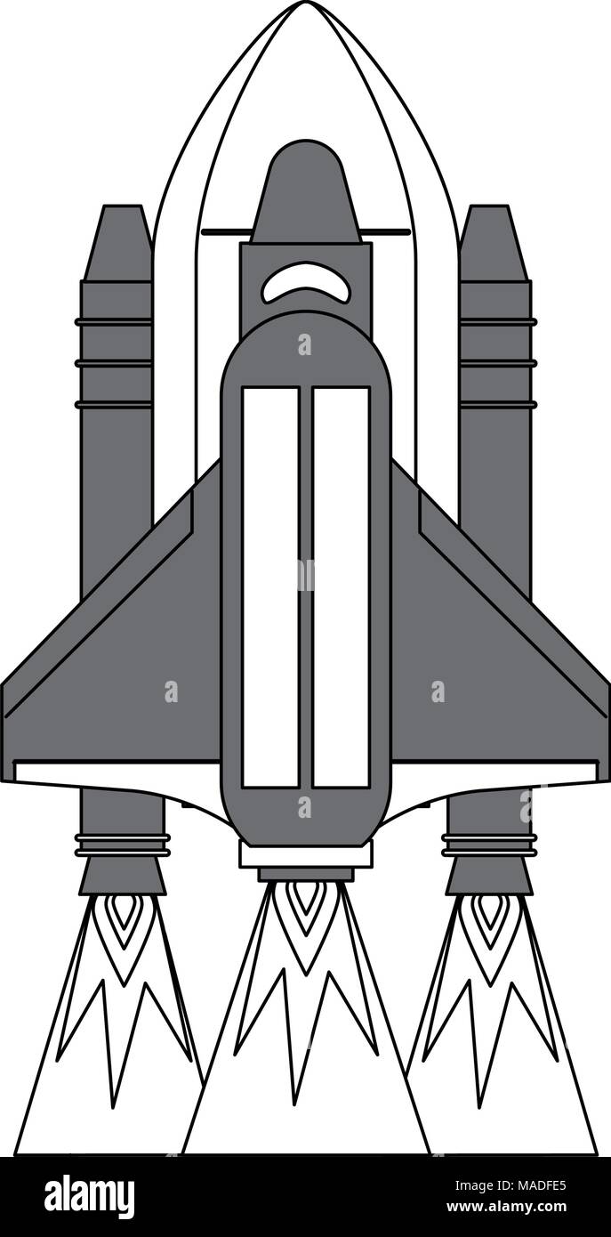 Spaceship taking off Stock Vector Image & Art - Alamy