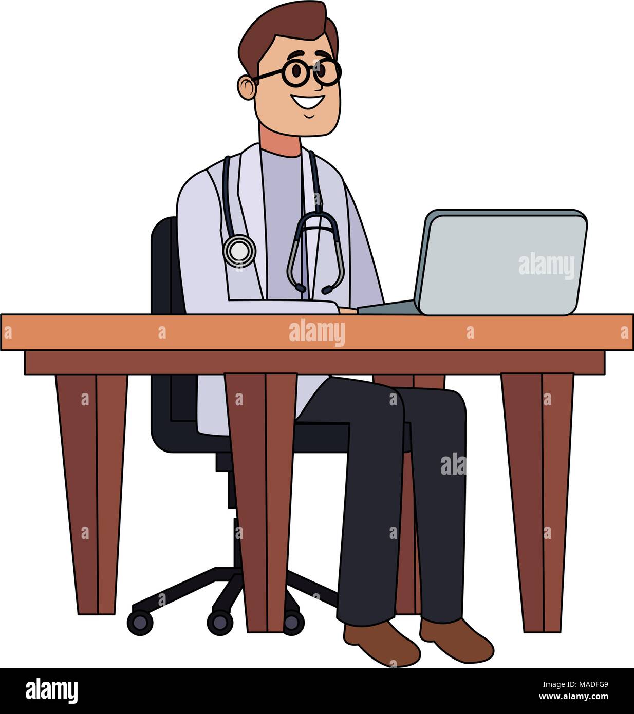 Desk Doctor Illustration Stock Photos & Desk Doctor Illustration Stock ...